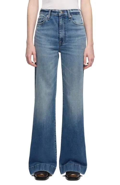 7 For All Mankind Dojo Wide Leg Jeans - Faded Echo