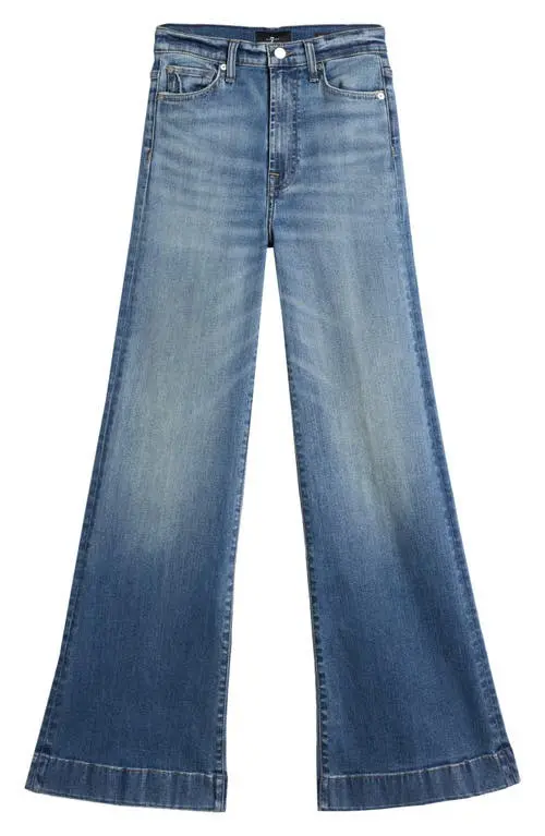 7 For All Mankind Dojo Wide Leg Jeans - Faded Echo