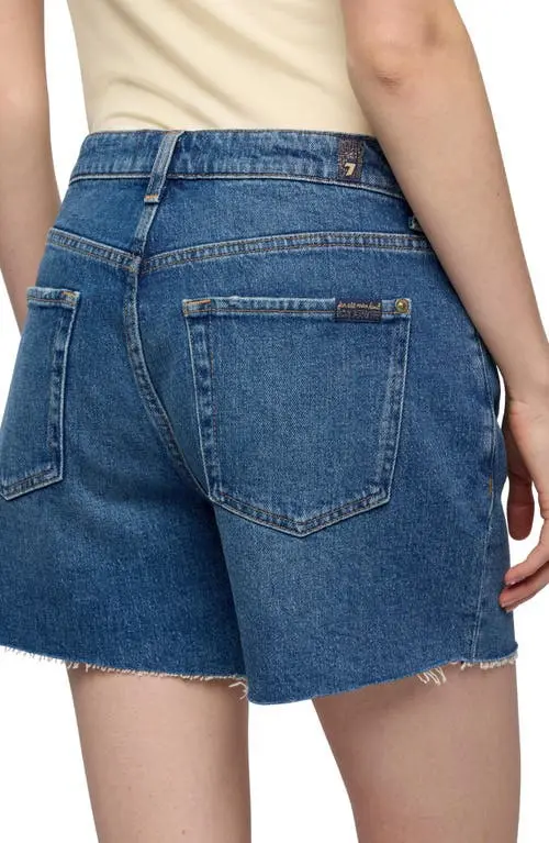 7 For All Mankind Monroe Long Denim Shorts