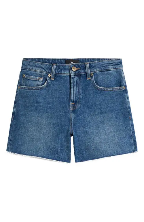 7 For All Mankind Monroe Long Denim Shorts