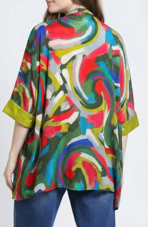 APNY Abstract Print Tunic