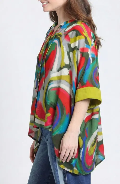 APNY Abstract Print Tunic