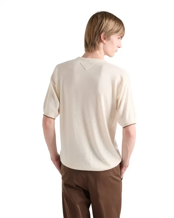 Prada Cashmere Crew-neck Sweater - Neutral