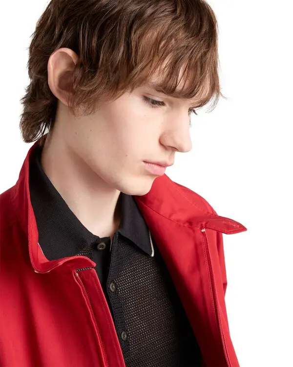 Prada Silk And Cotton Polo Shirt