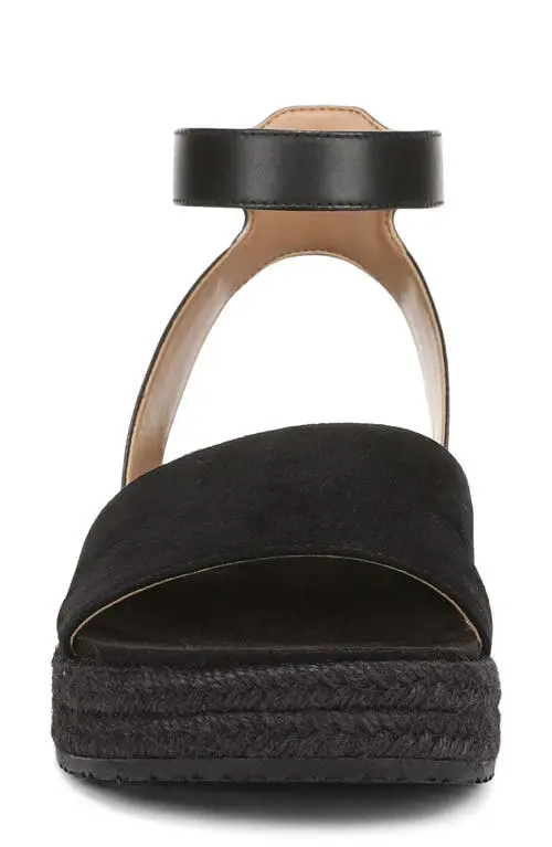 Vionic Platform Ankle Strap Sandals - Black