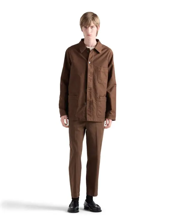 Prada Cotton Blouson Jacket - Brown