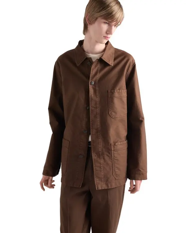 Prada Cotton Blouson Jacket - Brown