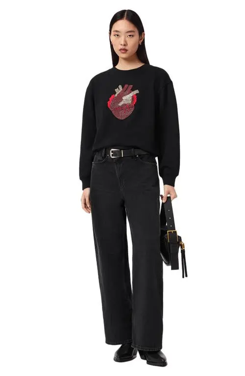 ALLSAINTS Andrea Pippa Embellished Sweatshirt