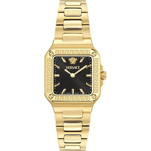 Versace Greca Edge Bracelet Watch - Ip Yellow Gold