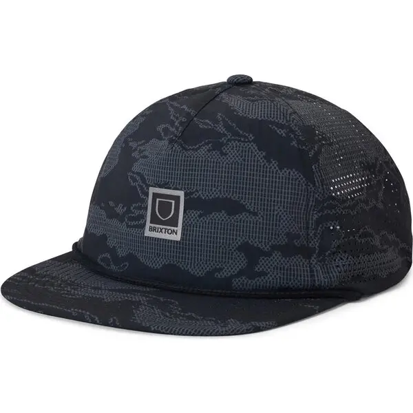 Brixton Journey Mp Performance Snapback Hat - Black Tiger Camo