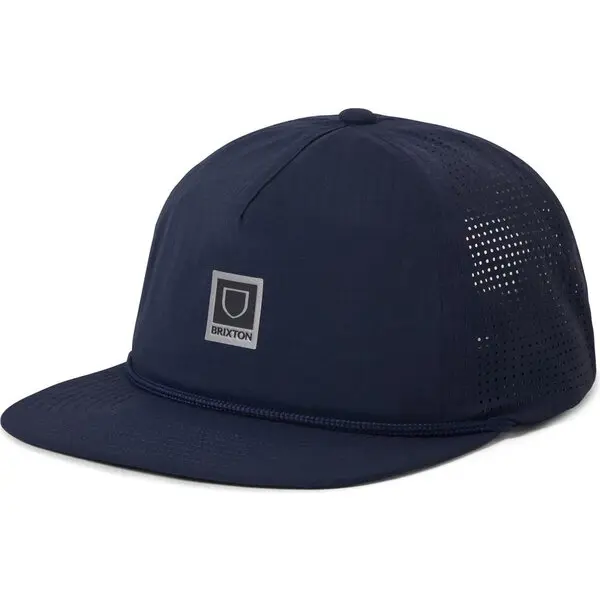 Brixton Journey Mp Performance Snapback Hat - Midnight Blue