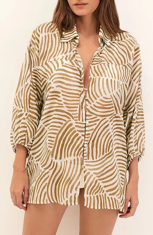 VIX PAULA HERMANNY Moana Cover-up Shirt - Multi