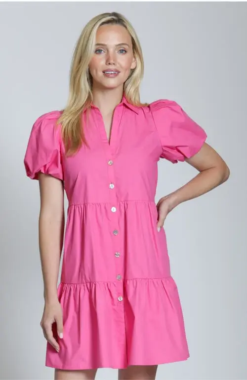 APNY Puff Sleeve Minidress - Pink