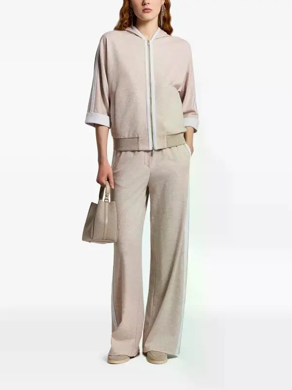 Peserico Hooded Striped Jacket