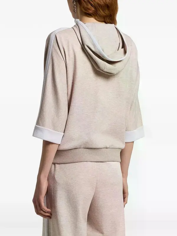 Peserico Hooded Striped Jacket