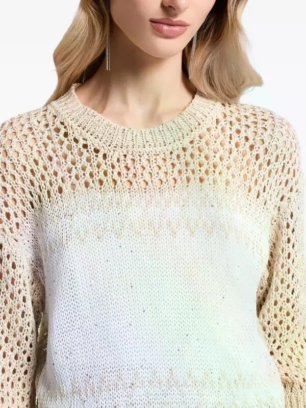 Peserico Openwork Knitwear Jumper - Neutrals