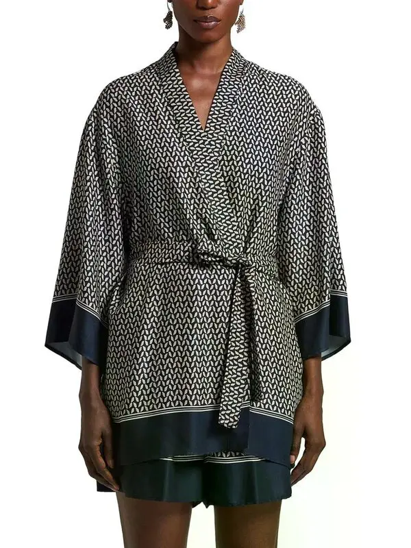 Peserico Patterned Kimono