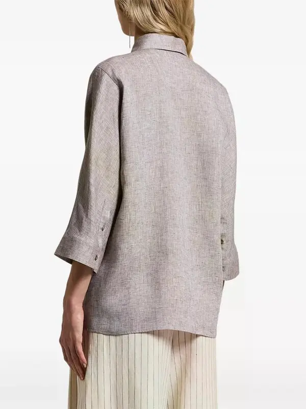 Peserico Chest-pocket Blouse - Neutrals