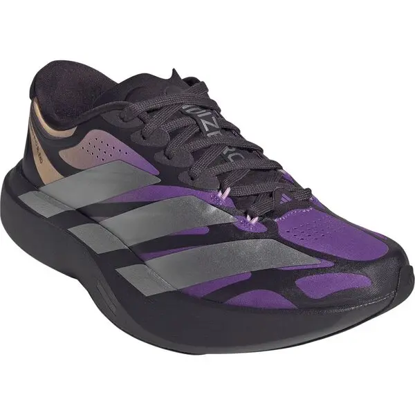 Adidas Adizero Evo Sl Exo Running Shoe - Black/silver/active Purple