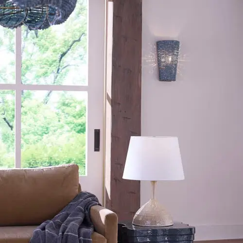 JAMIE YOUNG CO. Seawall 1-light Beaded Cone Wall Sconce