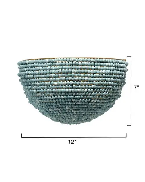 JAMIE YOUNG CO. Barnacle 1-light Beaded Demi Lune Wall Sconce