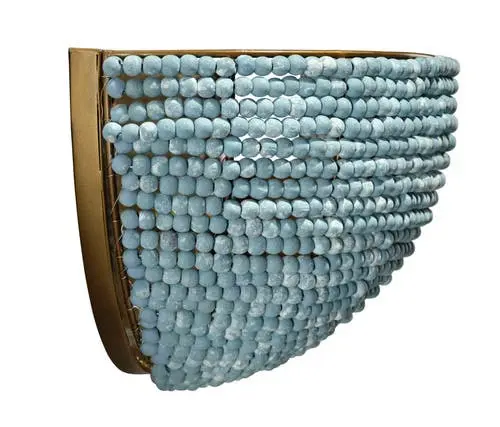 JAMIE YOUNG CO. Barnacle 1-light Beaded Demi Lune Wall Sconce