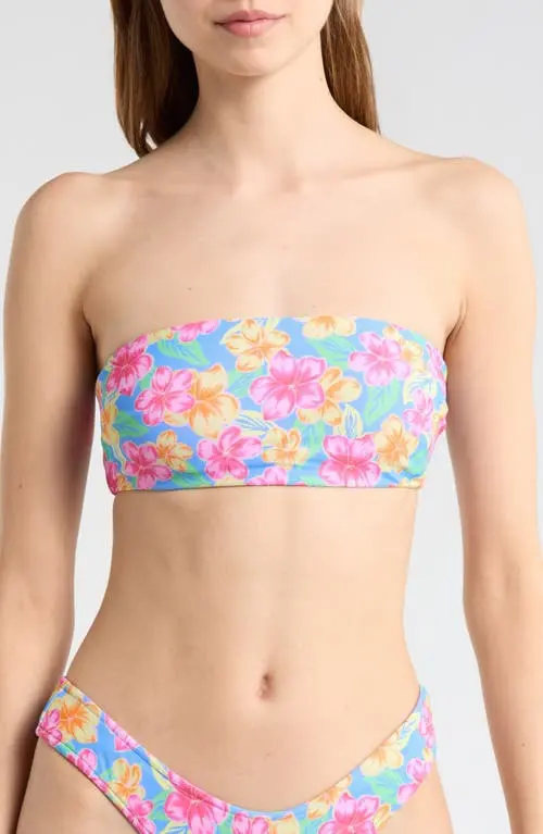 Rip Curl Malibu Cover Bandeau Swim Top - Blue