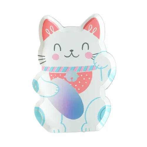 DAYDREAM SOCIETY Lucky Me Waving Cat Large Plates - Assorted Pre-pack