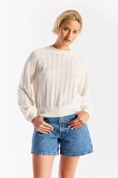WISPR Stitch Raglan Crew Neck Sweater