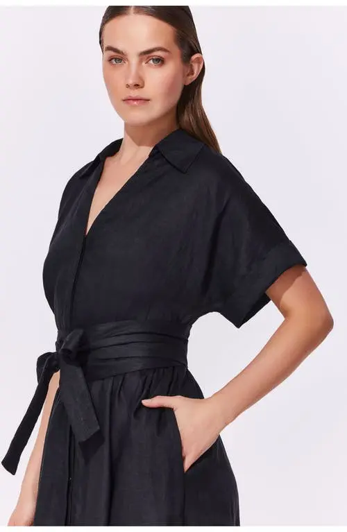 GOTTEX Hokkaido Shirt Dress Cover-up - Black
