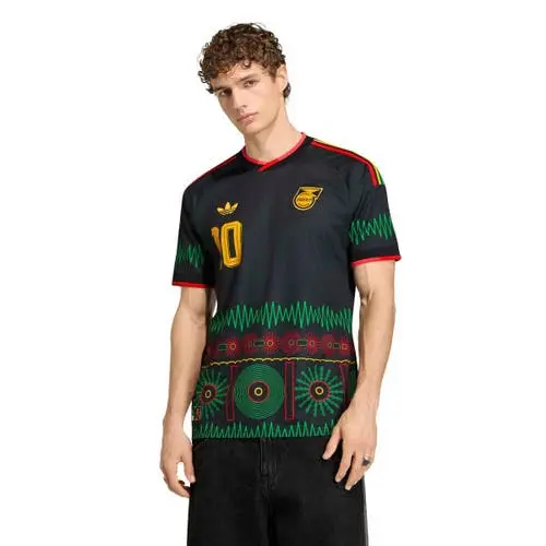 Adidas Bob Marley Jamaica National Team 2026 Away Replica Jersey - Black