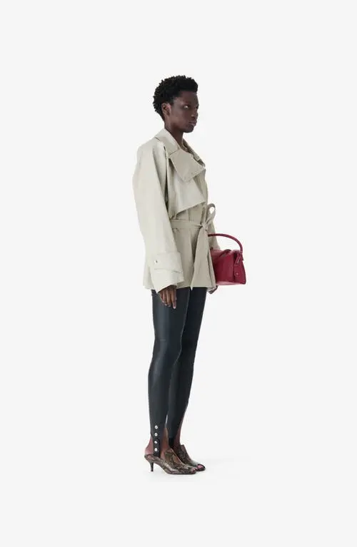 IRO PARIS Ralya Short Trench Jacket - Warm Grey