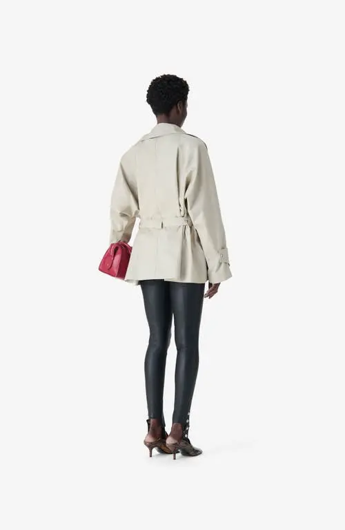 IRO PARIS Ralya Short Trench Jacket - Warm Grey