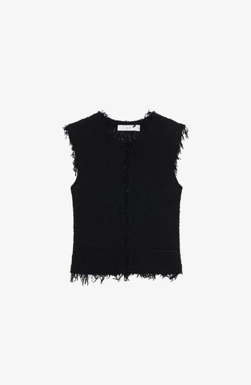 IRO PARIS Shanny Tweed Vest - Black