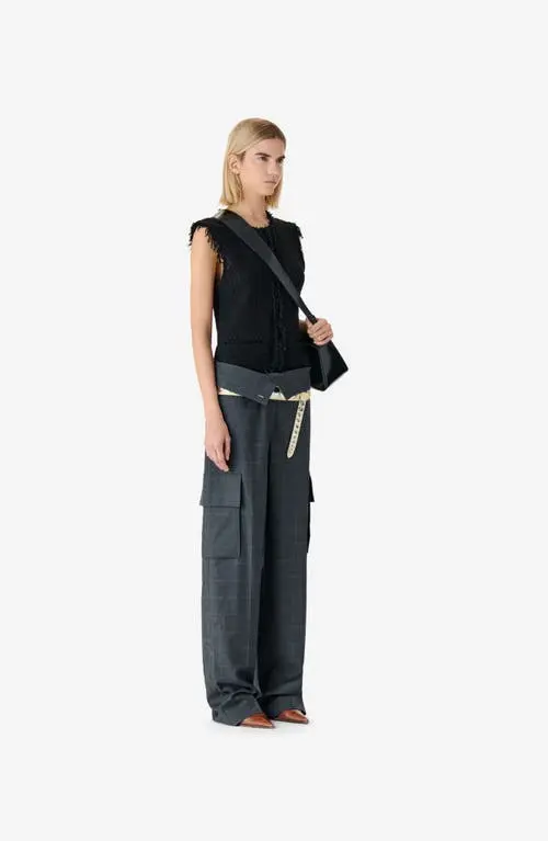 IRO PARIS Shanny Tweed Vest - Black