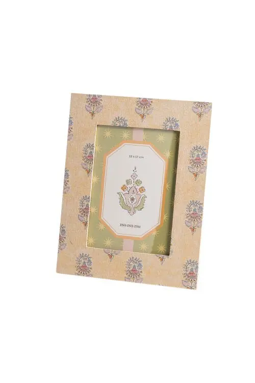 ZSA ZSA ZSU Noida Printed Frame 7.2x9 - Cream