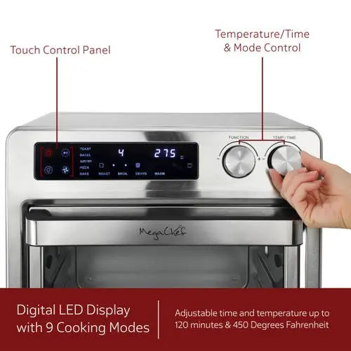 MEGACHEF Digital Electric Multi-function Air Fryer And Counter Top Oven