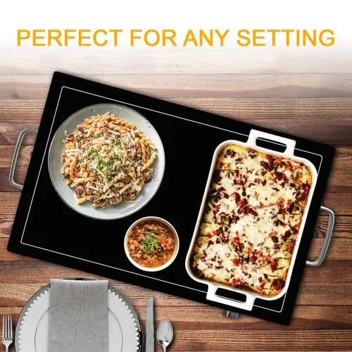 MEGACHEF Electric Warming Tray With Adjustable Temperature Control