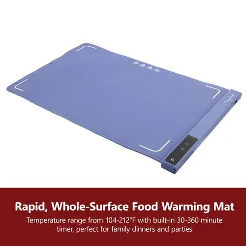 MEGACHEF Silicone Warming Mat With Variable Temperature Settings & Digital Display