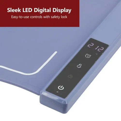 MEGACHEF Silicone Warming Mat With Variable Temperature Settings & Digital Display