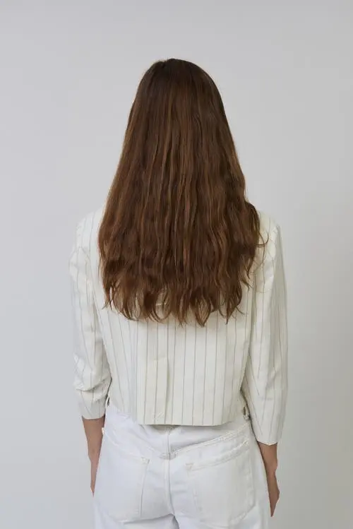 Central Park West Serena Cropped Sleeve Dickey Jacket