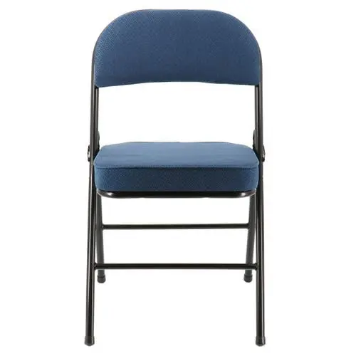 ELAMA 4 Piece Metal Folding Chair With 2.2 Inch Padded Seats