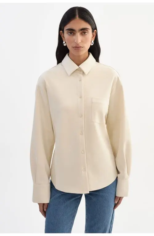 LAMARQUE Tosca Faux Suede Shirt