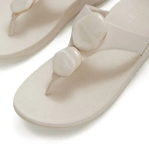 Fitflop Lulu Marbled-stone Toe-post Sandals