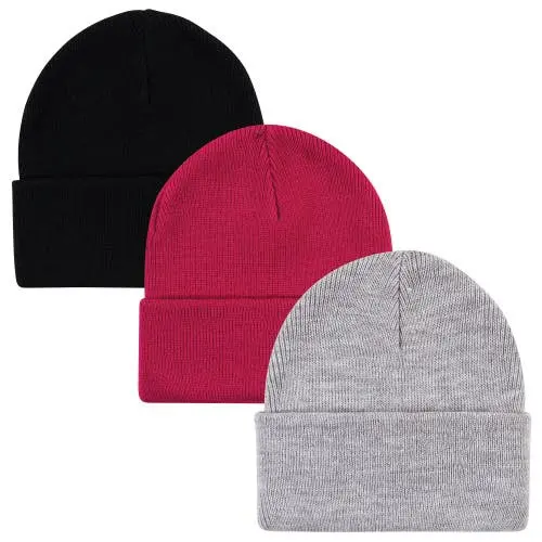 HUDSON BABY Knitted Beanies & Toques - Dark Pink