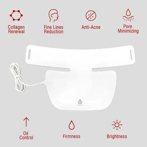 PURSONIC 7-in-1 Led Face Mask & Sculpting Wand & Neck Plate - Multicolor
