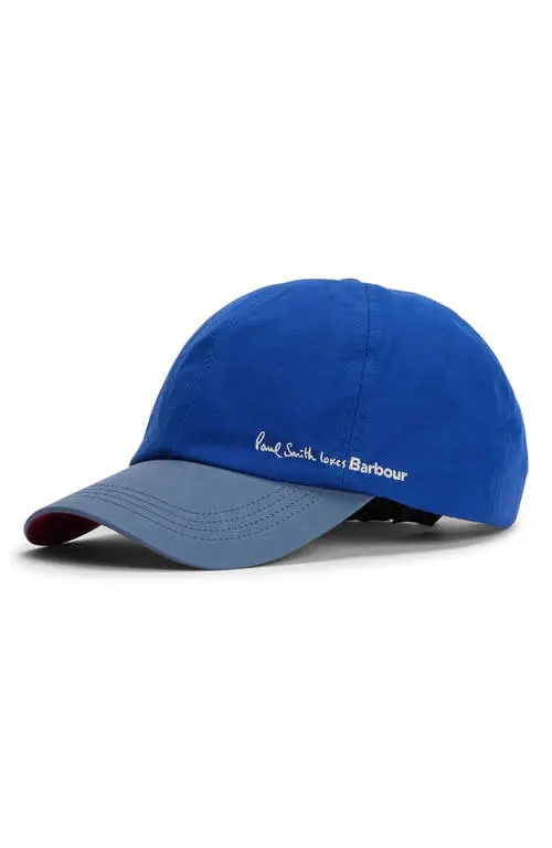 Barbour X Paul Smith Colorblock Baseball Cap - Royal Blue