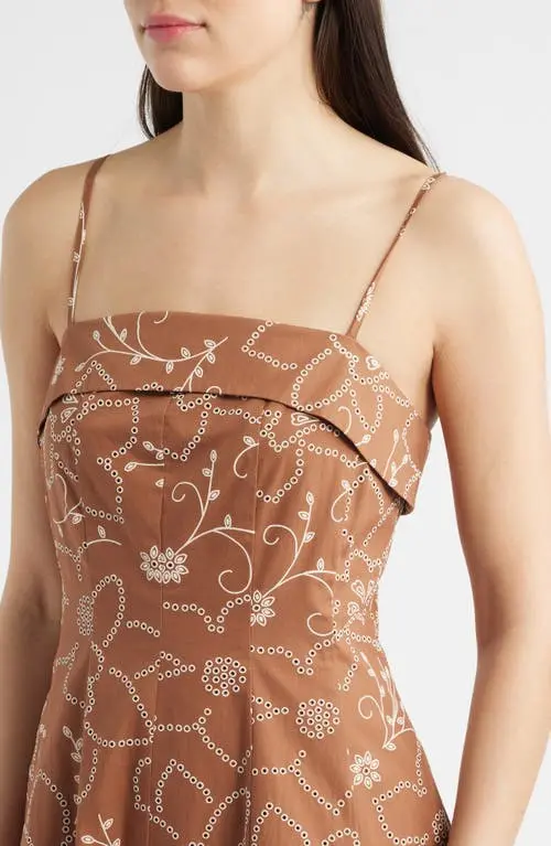 Sam Edelman Embroidery Print Cotton Dress