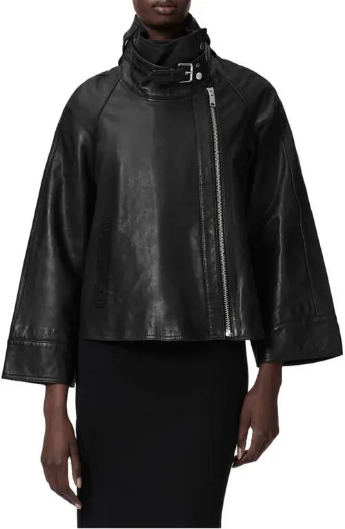 ALLSAINTS Rhodes Leather Jacket - Black