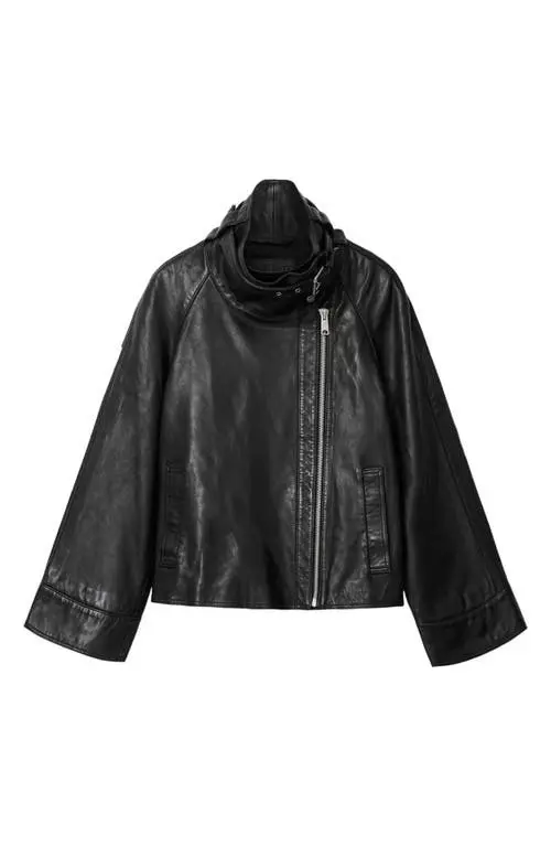 ALLSAINTS Rhodes Leather Jacket - Black